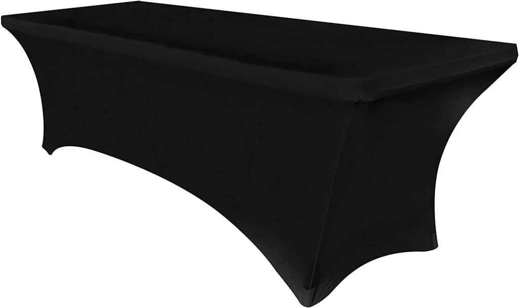 6′ Black Spandex Table Cover – Twin Falls, Sun Valley Party Rentals ...