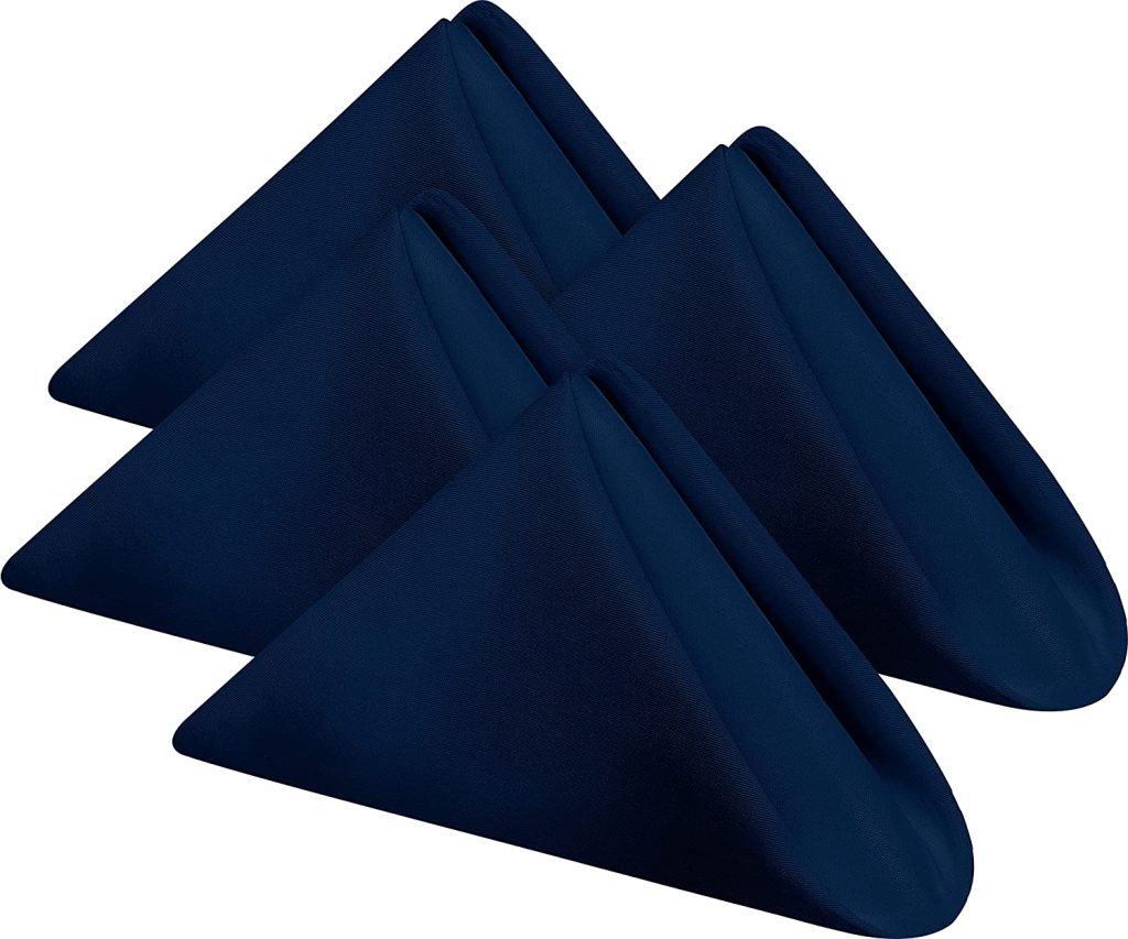 Navy Blue Poly Cotton Napkins – Twin Falls, Sun Valley Party Rentals ...